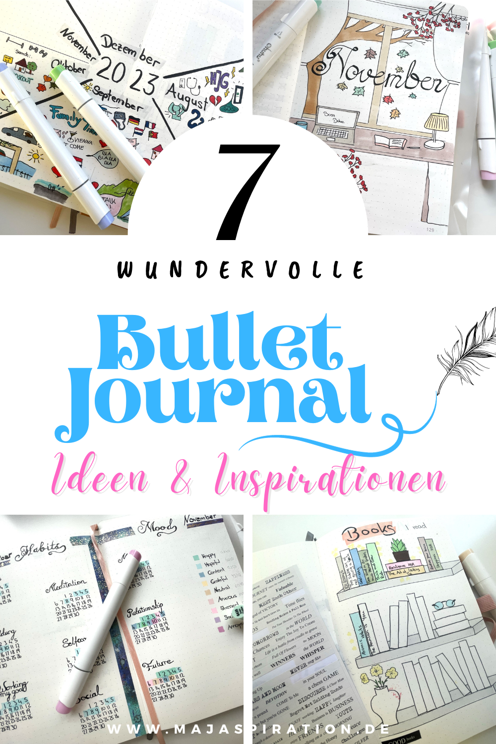 7 wundervolle Inspirationen für dein Bullet Journal - Majaspiration