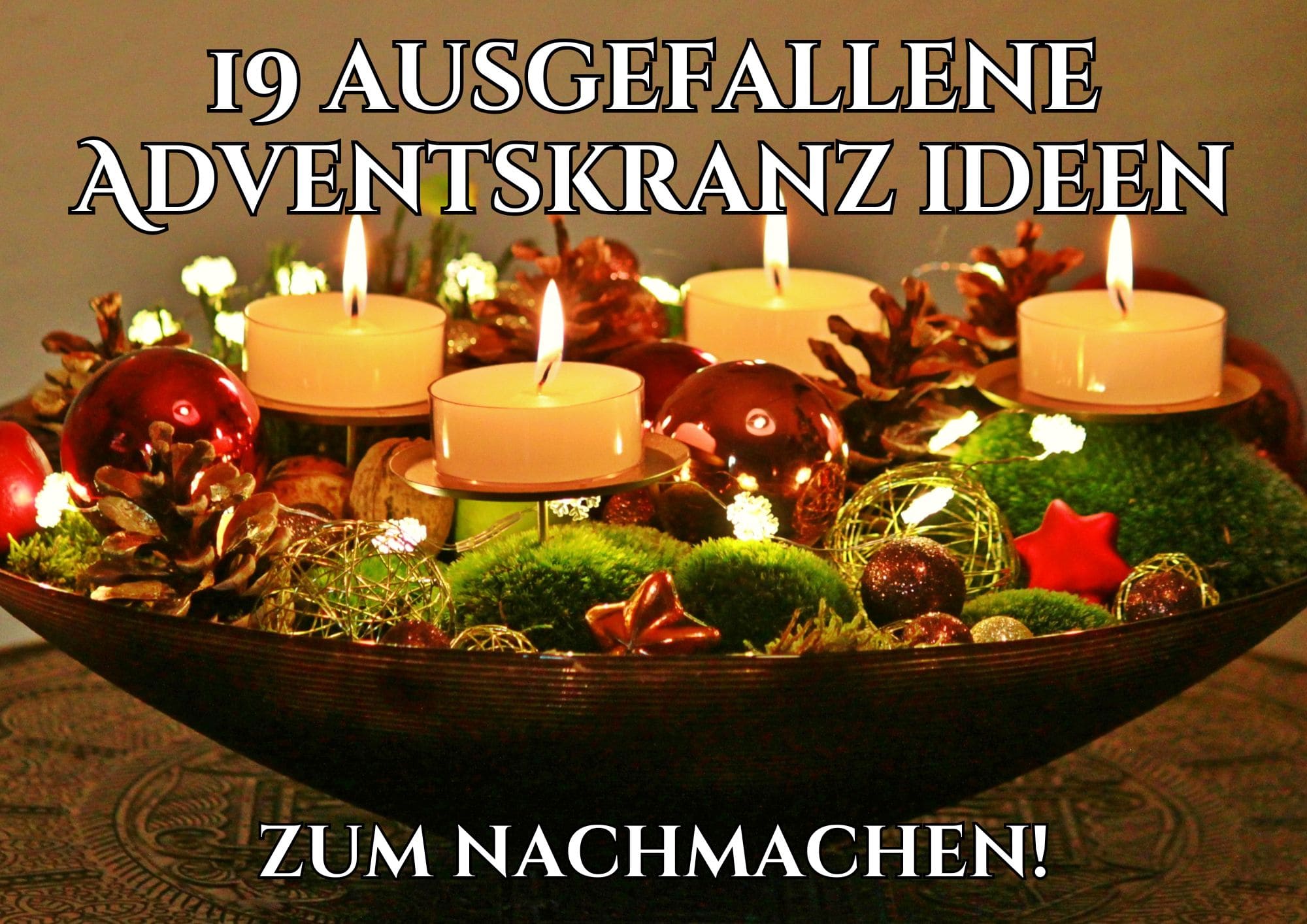 Ausgefallene Adventskranz Ideen, die dich begeistern werden ...