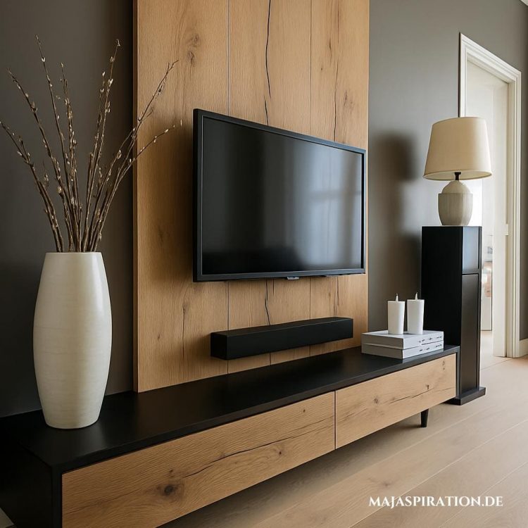 10 traumhafte Ideen für die Gestaltung deiner TV Wand - für jeden ...