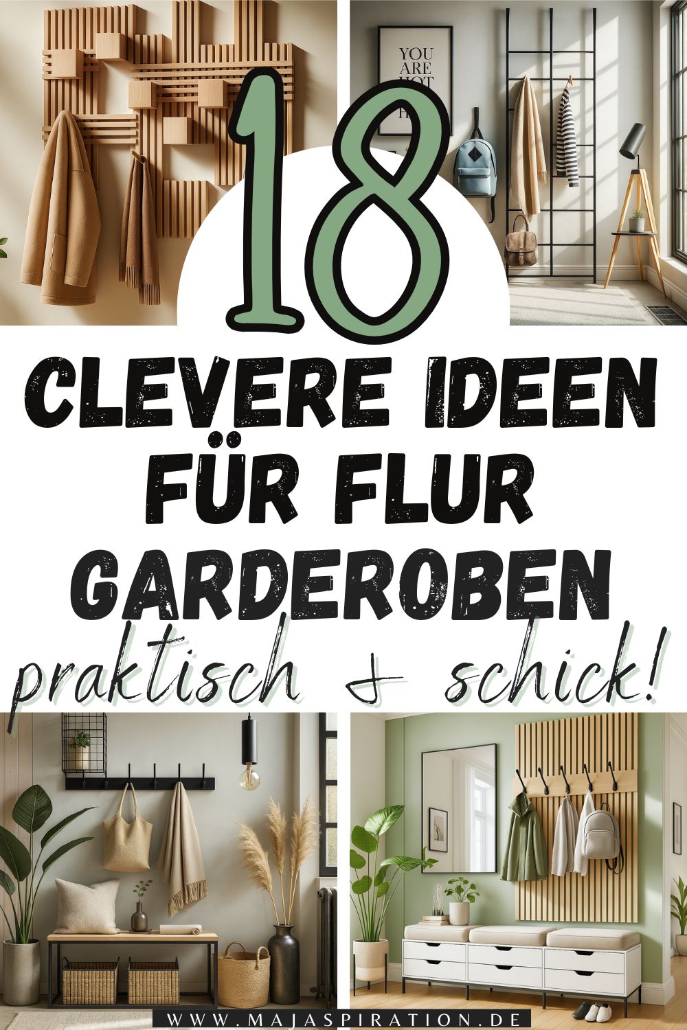 18 clevere Garderoben Ideen für schmale Flure - so nutzt du jeden Zentimeter optimal ...