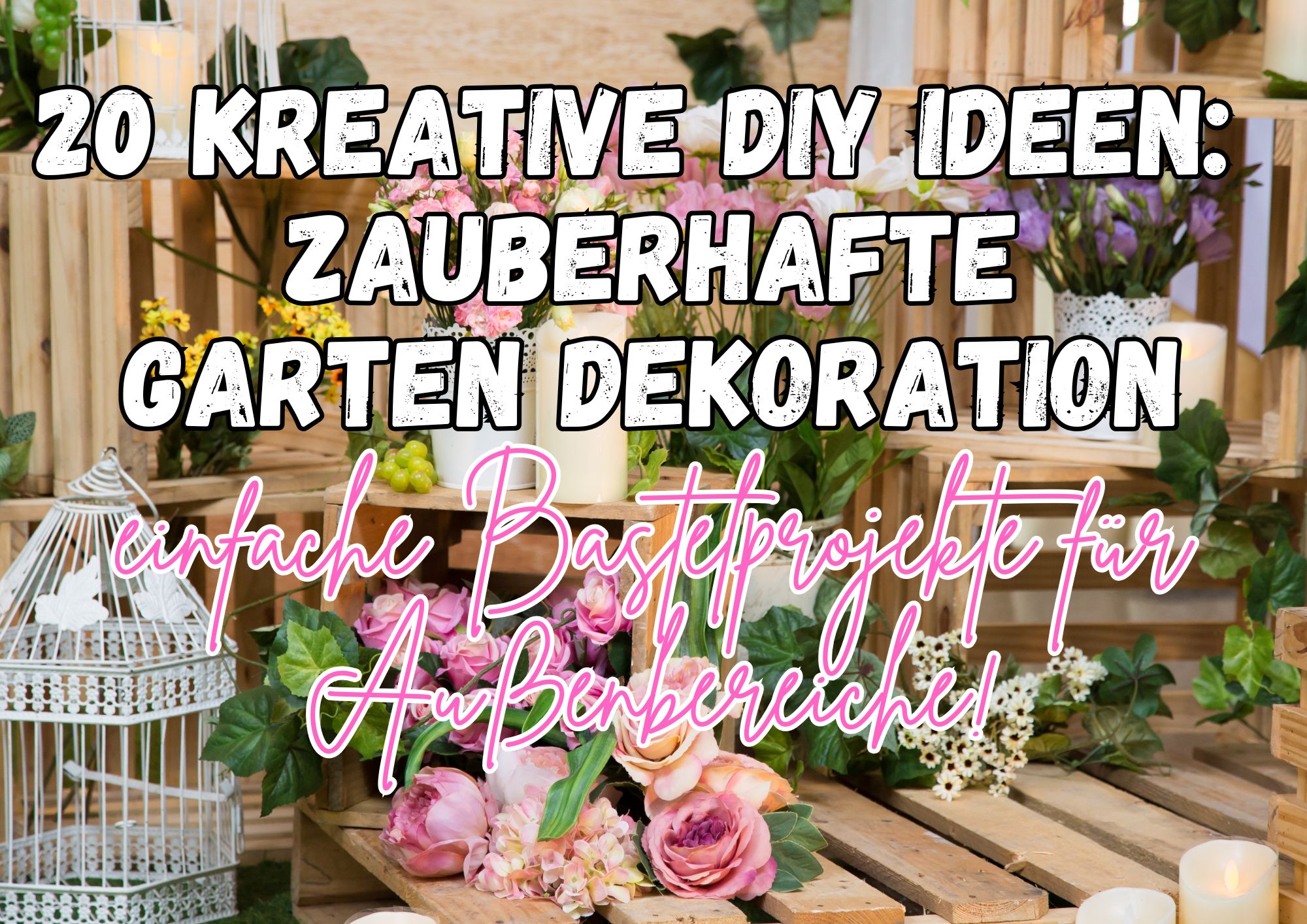 20 kreative DIY Ideen für eine zauberhafte Garten Dekoration ...