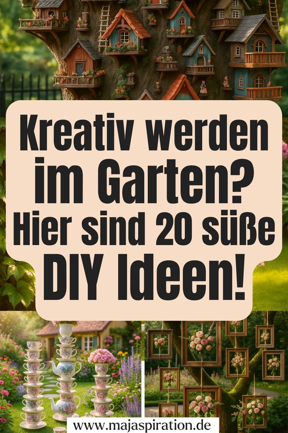 20 kreative DIY Ideen für eine zauberhafte Garten Dekoration ...