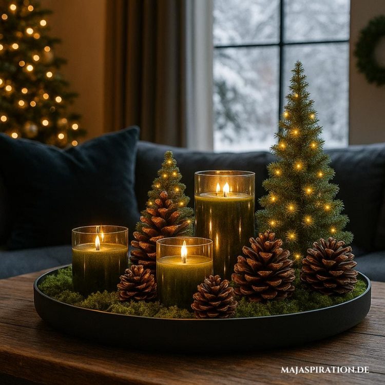 Weihnachtliche Deko-Tabletts: 24 schöne Ideen für Tische & Konsolen ...