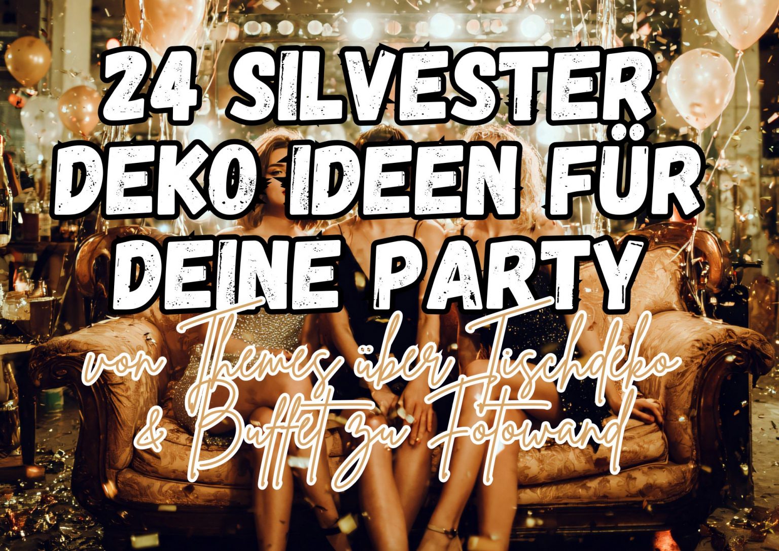24 Silvester Deko Ideen: von Tisch & Buffet über stilvolle Themes für ...