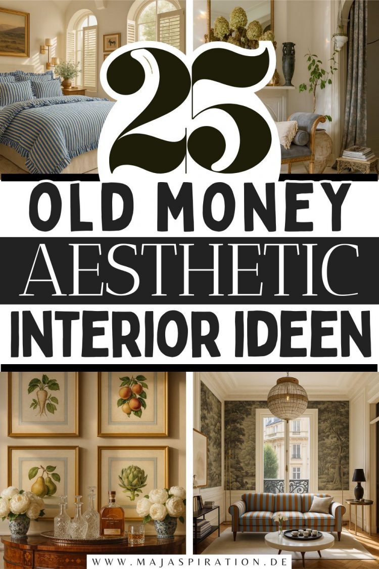 Old Money Aesthetic: 25 Deko Ideen & Interior Design Hacks für zeitlose ...