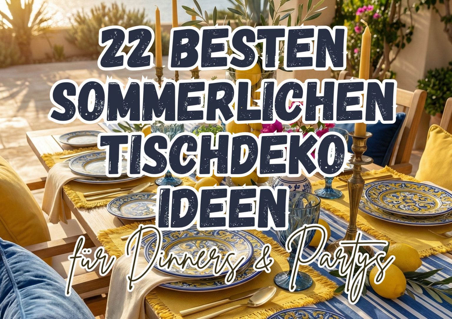 Die 22 schönsten Tischdeko Ideen für den Sommer - einfach aber ...