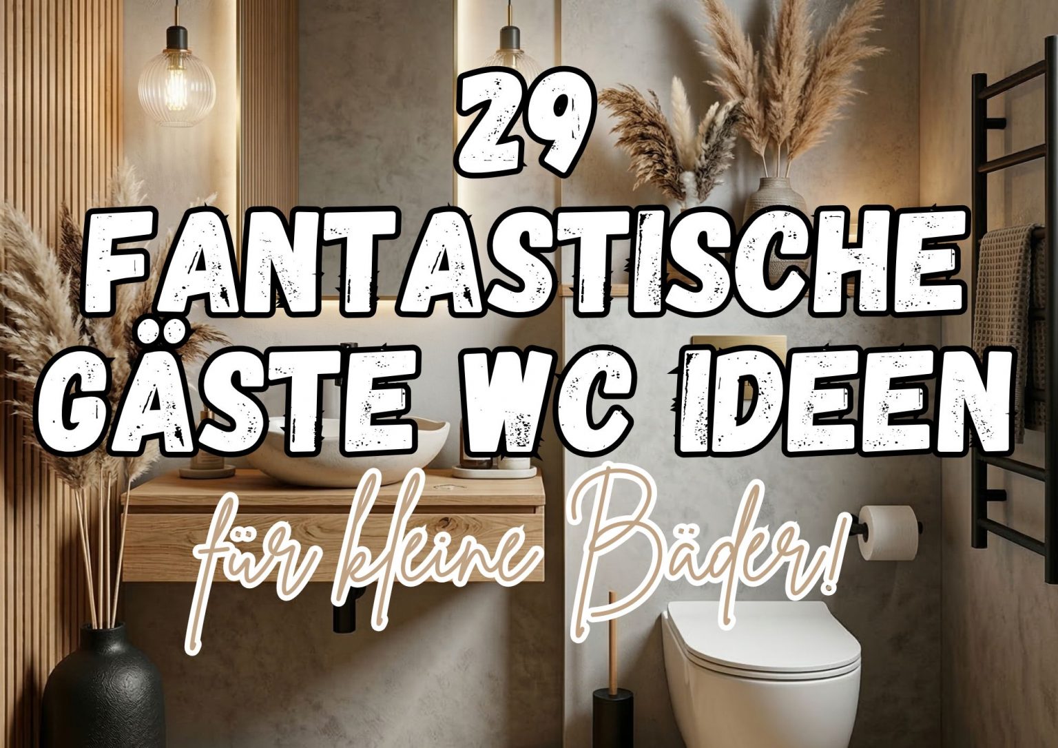 Klein aber fein: 29 fantastische Gäste WC Ideen! - Majaspiration